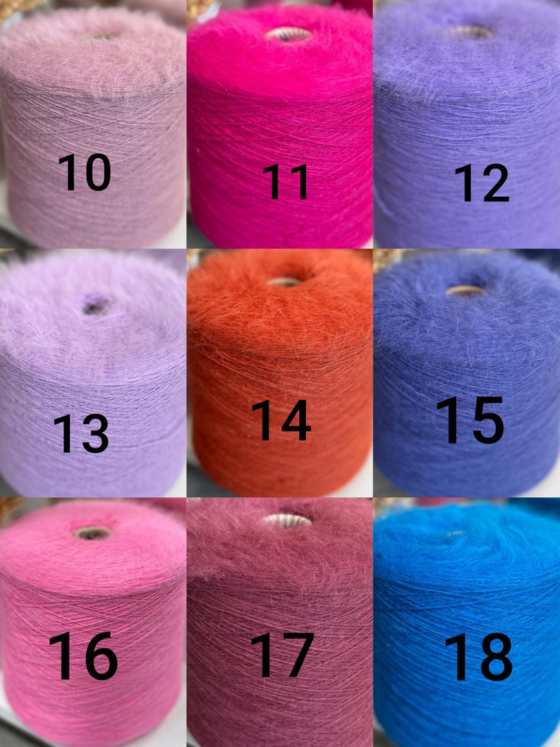 Angora Mittens Fluffy Wool Mittens Handmade Mittens Soft Warm Gift for ...