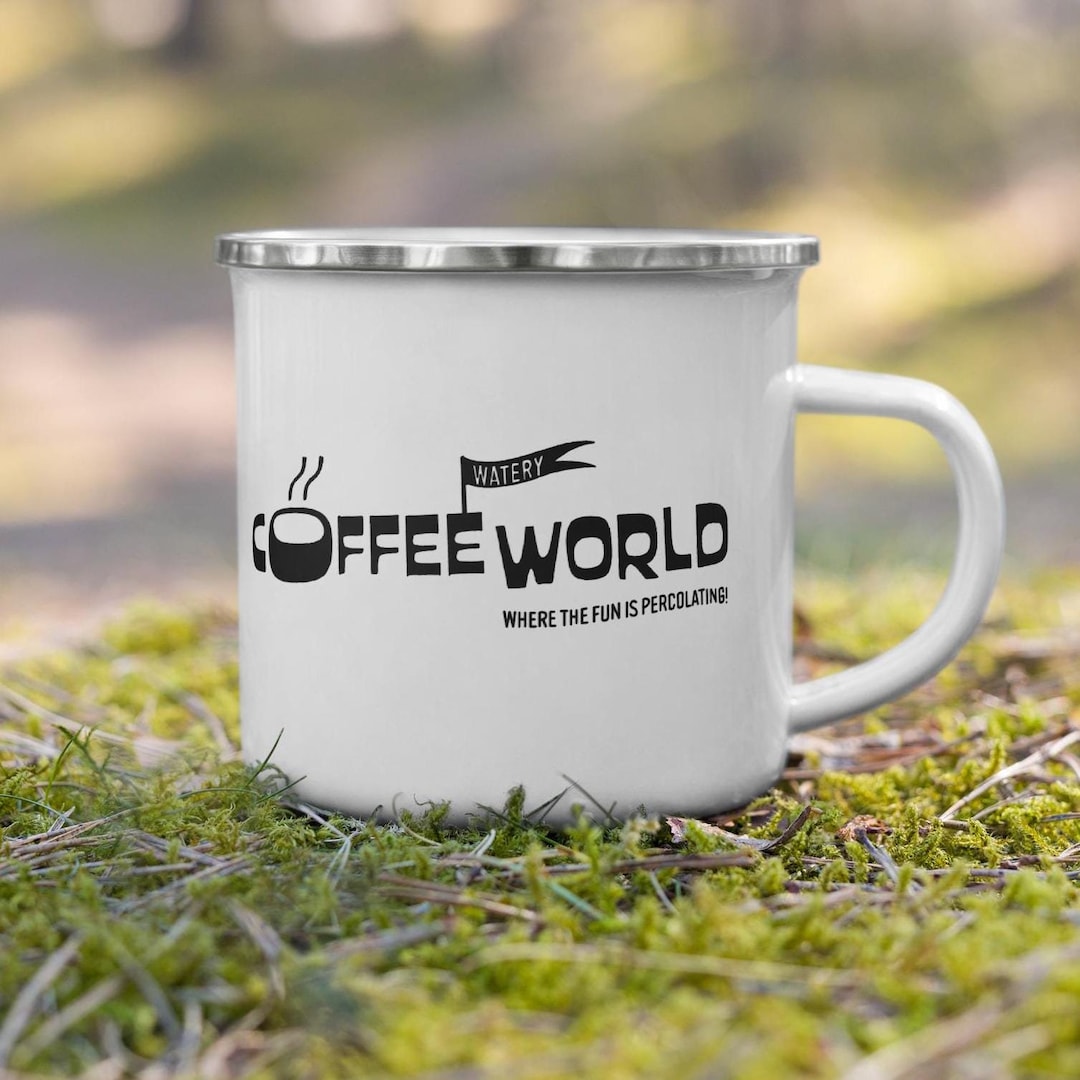 Coffee World Enamel Mug Alan Wake Inspired - Etsy