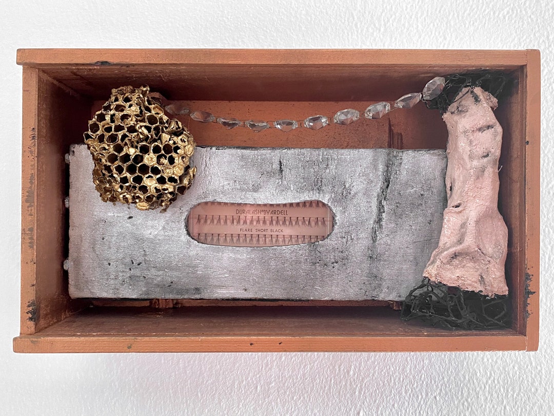 Chic Filet - Original Found Object Box Art - Curiosity - Etsy