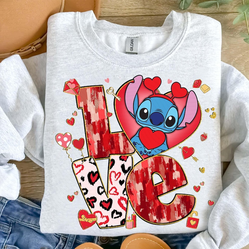 Stitch Valentine Png - Etsy