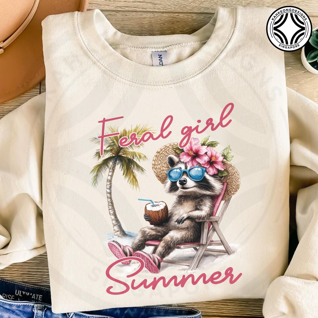 Feral Girl Summer Raccoon Png, Funny Meme Raccoon Png, Feral Png ...