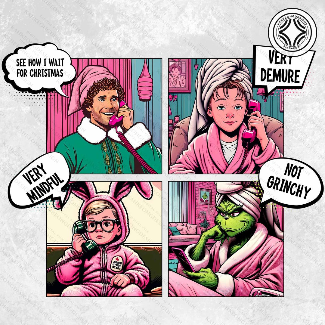 Very Demure Not Greenchy Png, Character Xmas PNG, Christmas Character ...