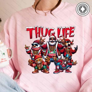 Thug Life Christmas Png, Thug Life Santa Reindeer Png, Thug Life ...