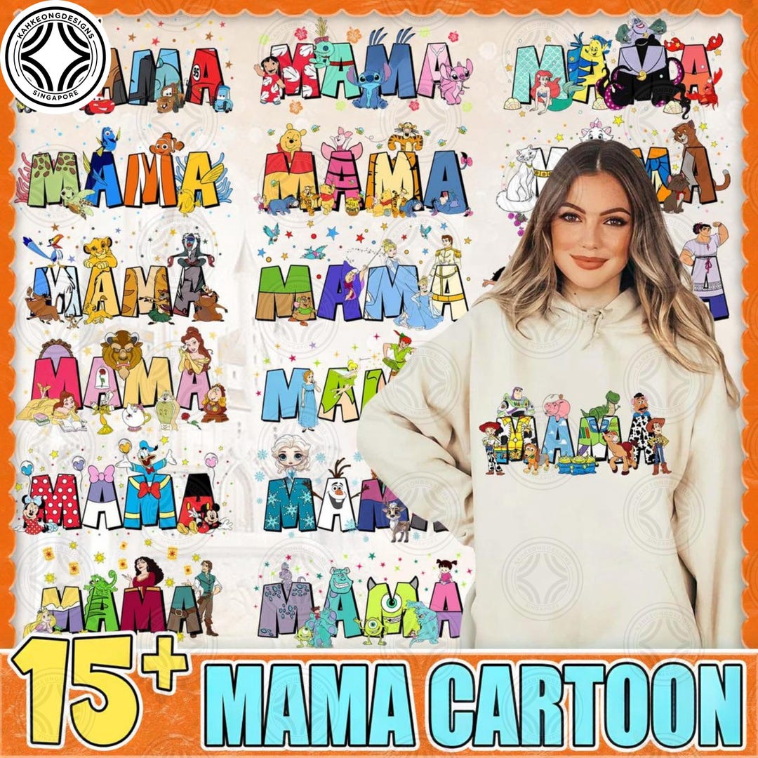 15+ Mama Cartoon Movie Png Bundle, Mother's Day Png, Cartoon Mother’s ...