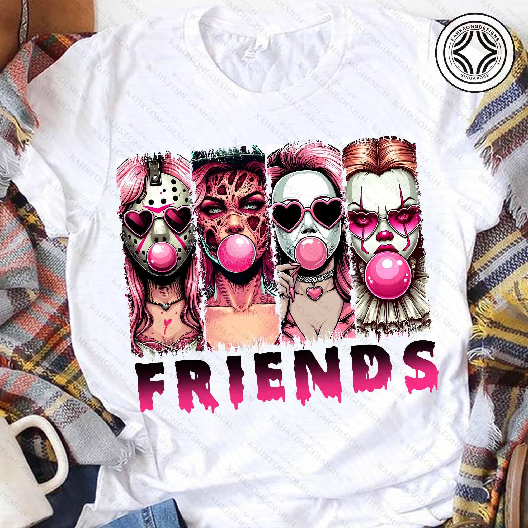 Horror Halloween Friends Png, Scary Halloween Png, Coquette Halloween ...