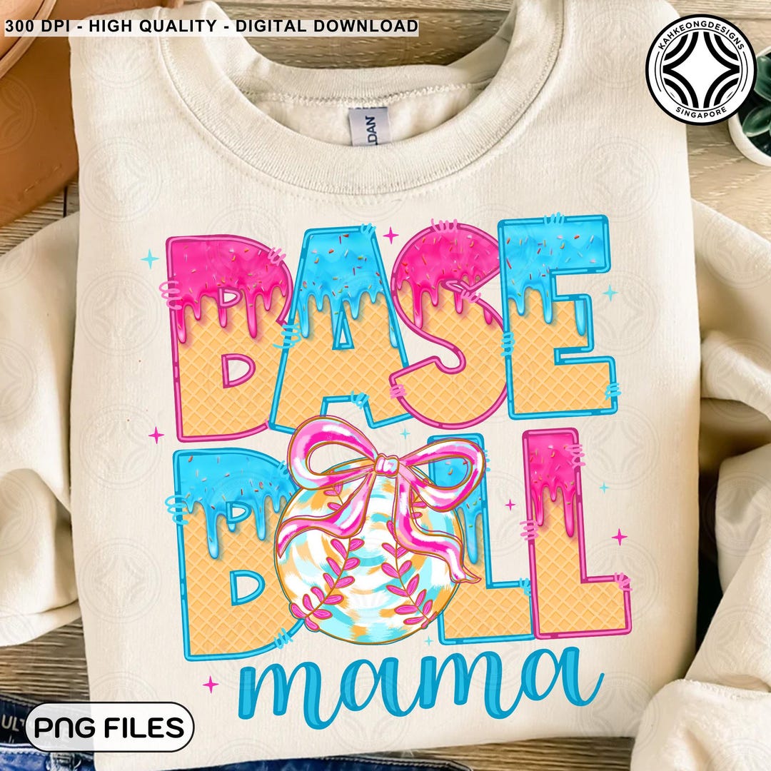 Baseball Mama Drip Png, Game Day Drip Png, Brushstroke Baseball Png ...