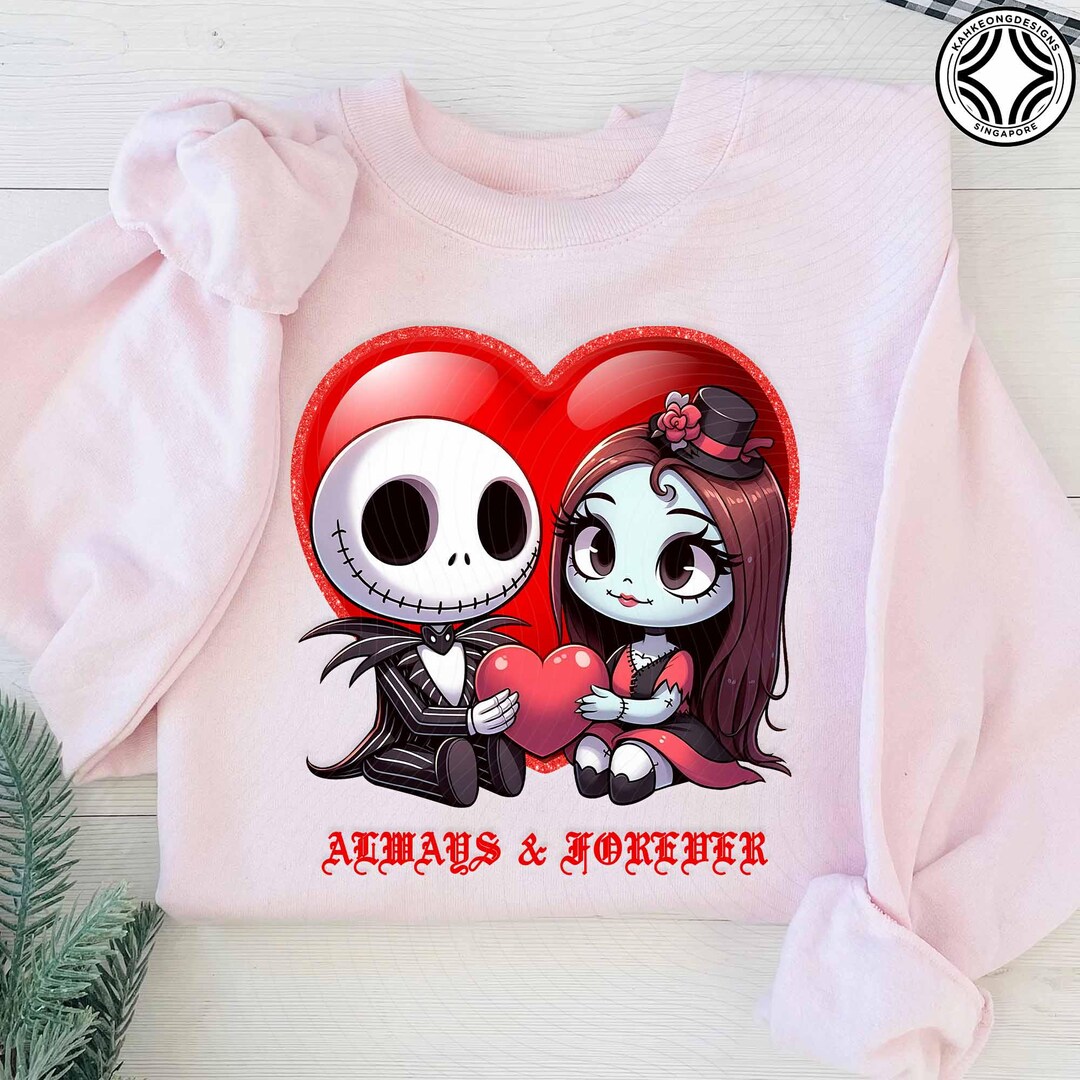 Nightmare Chibi Couple Forever PNG, Horror Couple Png, Couple Digital ...