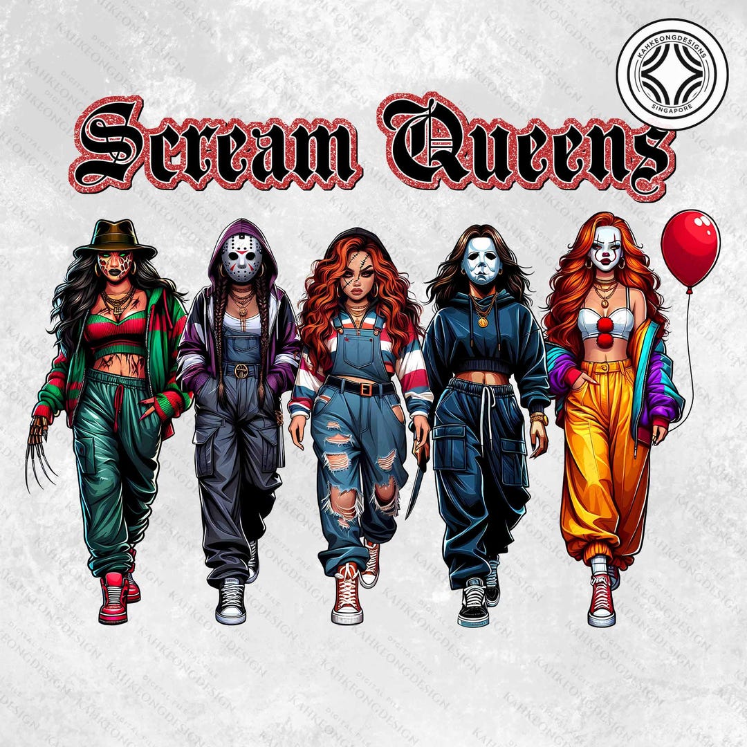 Scream Queens Horror Movie Friends Png, Friends Horror Movie Girls Png ...