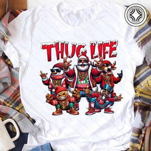 Thug Life Christmas Png, Thug Life Santa Reindeer Png, Thug Life ...