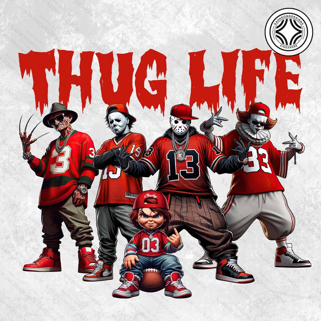 Thug Life Halloween Character Png, Horror Friends Png, Scary Halloween ...