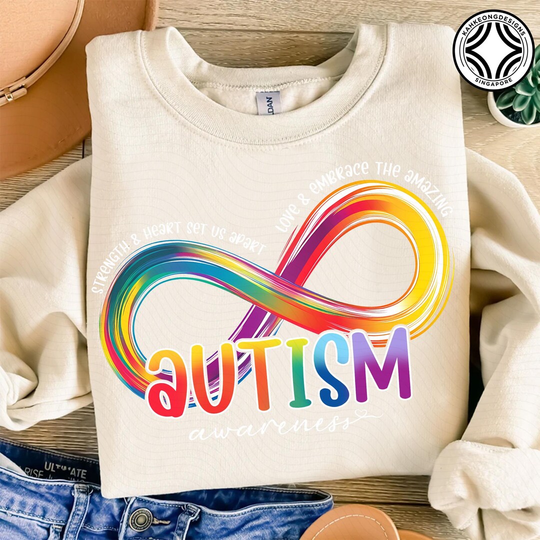 Autism Infinity Symbol Png, Autism Awareness Png, Retro Autism PNG ...