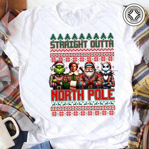Straight Outta North Pole Png, Christmas Comedy Movies Friends Png, the ...