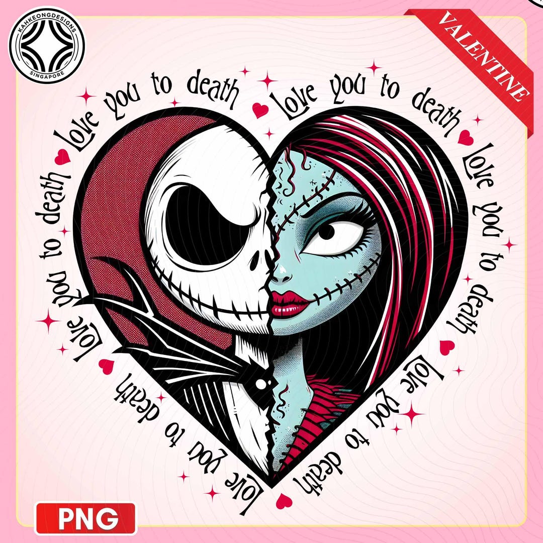 Nightmare Valentine Couple Png, Heart Valentine Png, Horror Movies ...