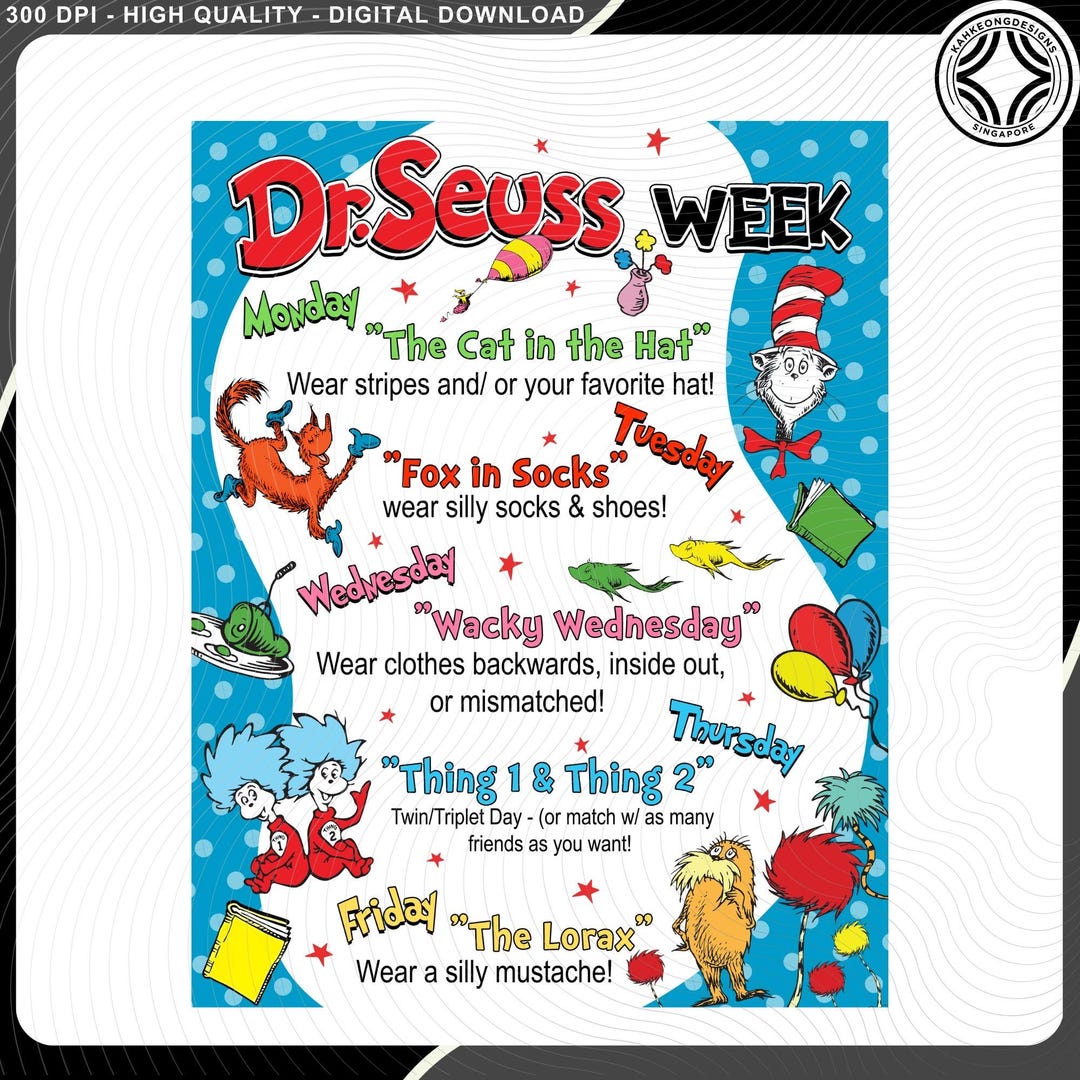 Canva Template Read Across America Week 2025, Elementary Kids ...