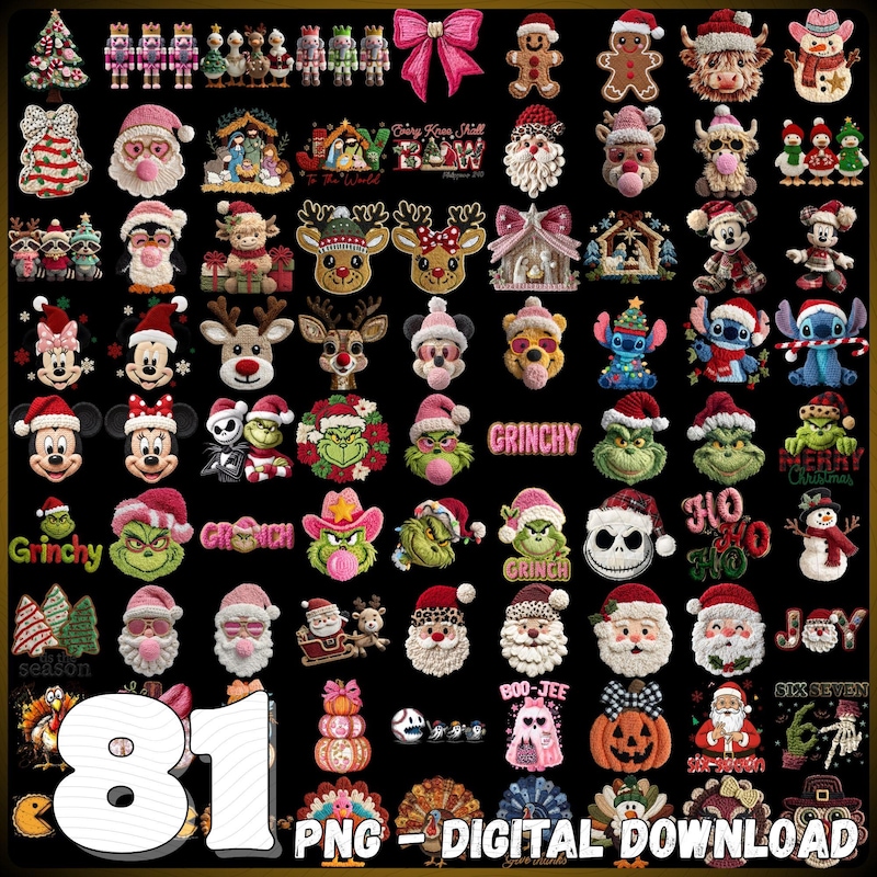 Faux Yarn Christmas Bundle - Etsy