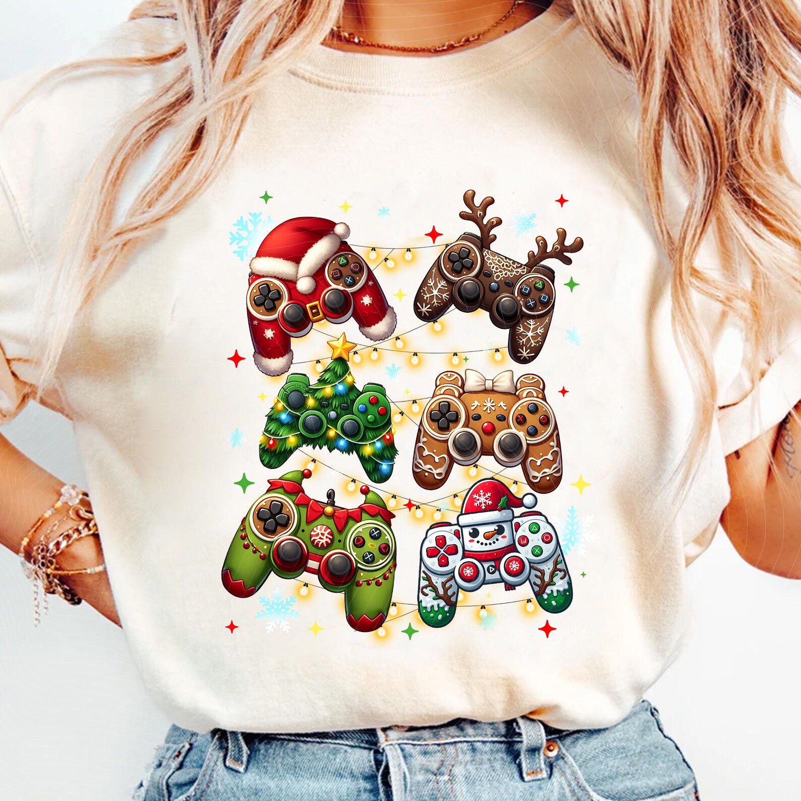 Retro Christmas Gaming Controller Png, Santa Claus Christmas Png, Elf ...