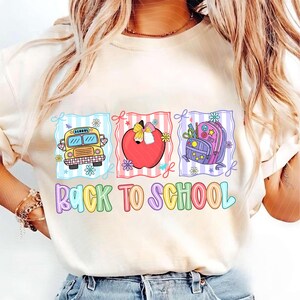 Preppy Back to School Png, School Bus Png, Boy Girl School Png, First ...