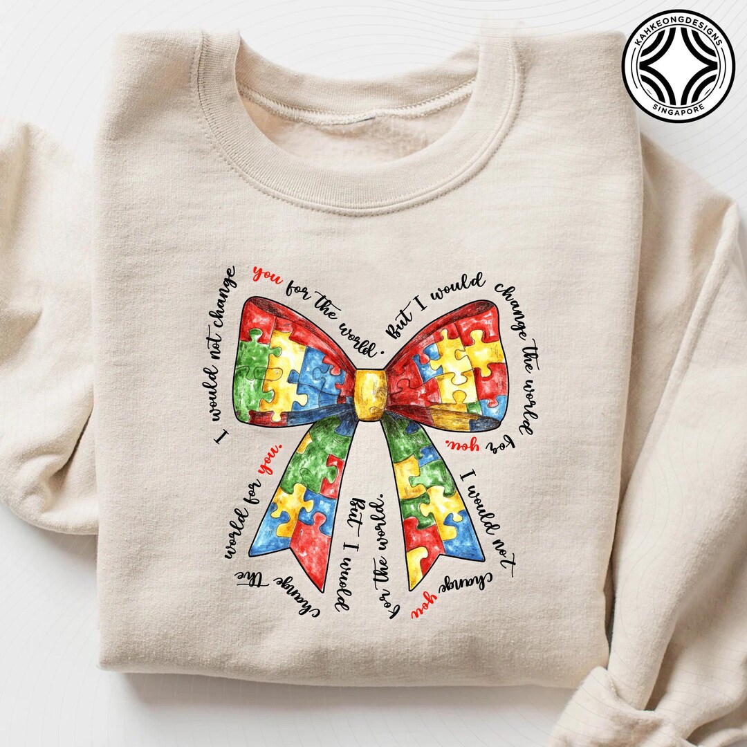 Retro Autism Coquette Bow, Autism Png, Autism Awareness Png, Coquette ...