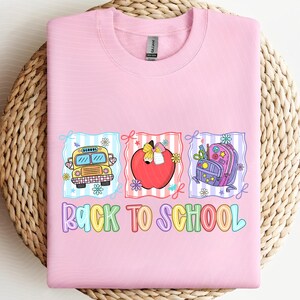 Preppy Back to School Png, School Bus Png, Boy Girl School Png, First ...