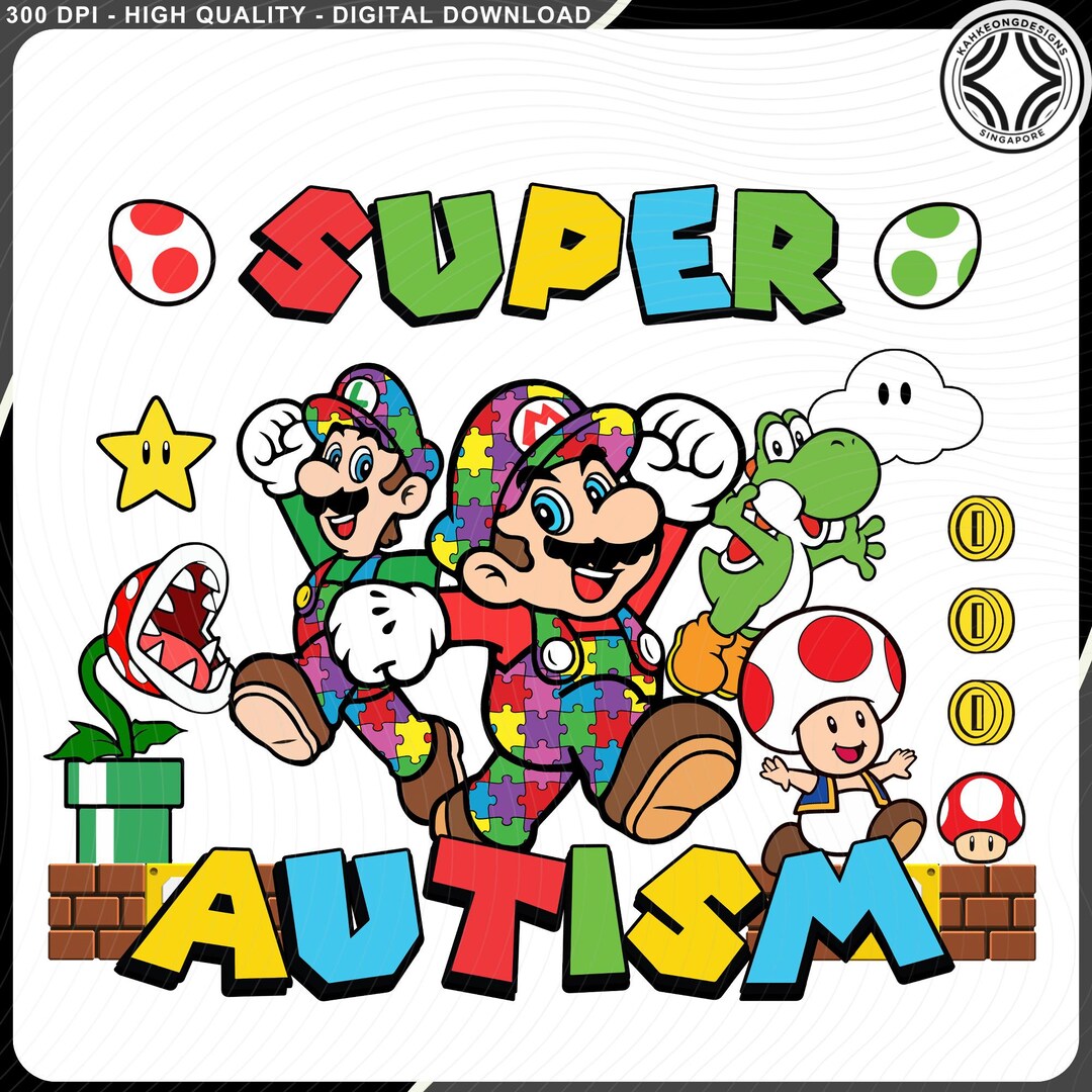 Autism Super Game Png, Super Autism Png, Autism Awareness Png ...