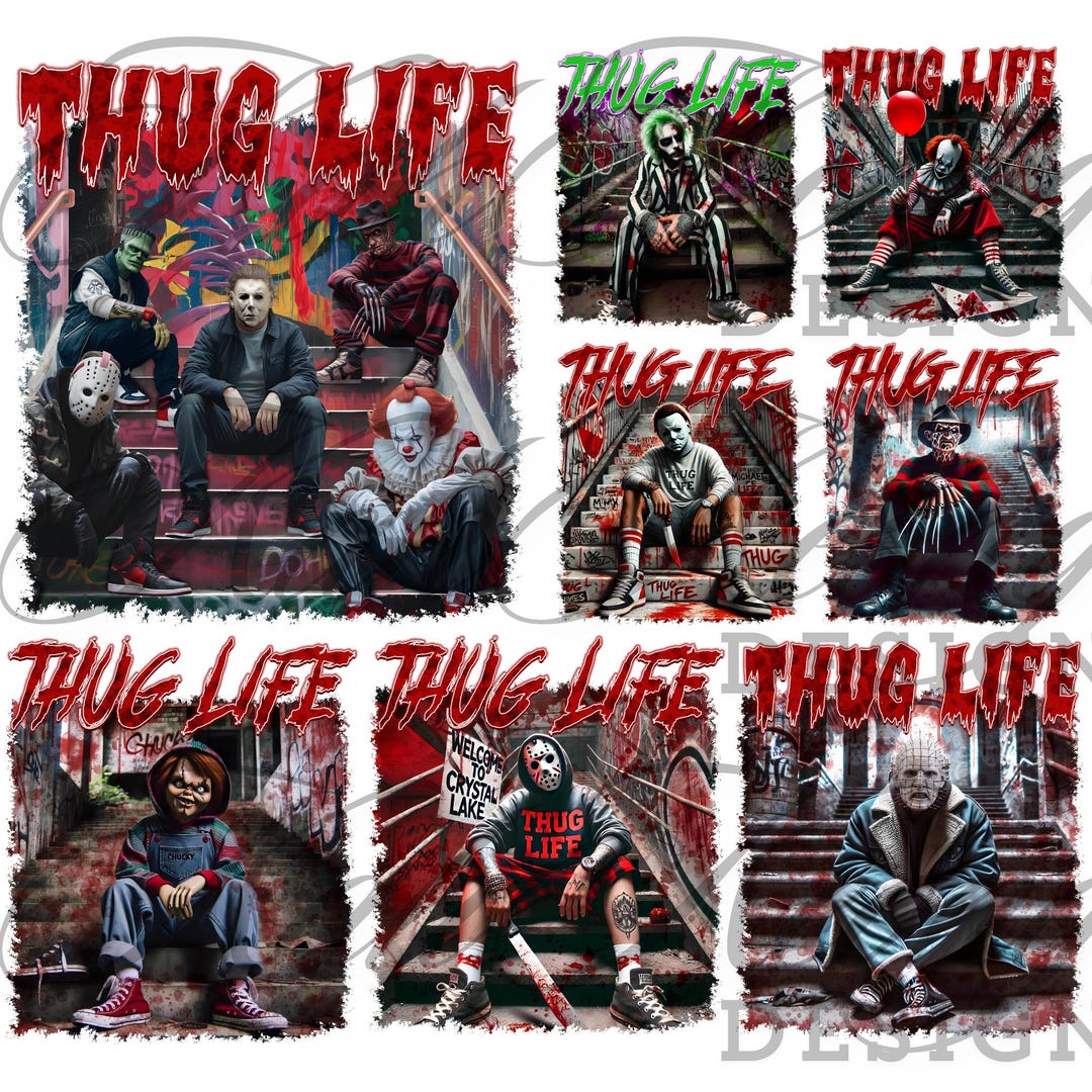 Thug Life Png, Halloween Nightmare Png, Halloween Monster Png, Spooky ...