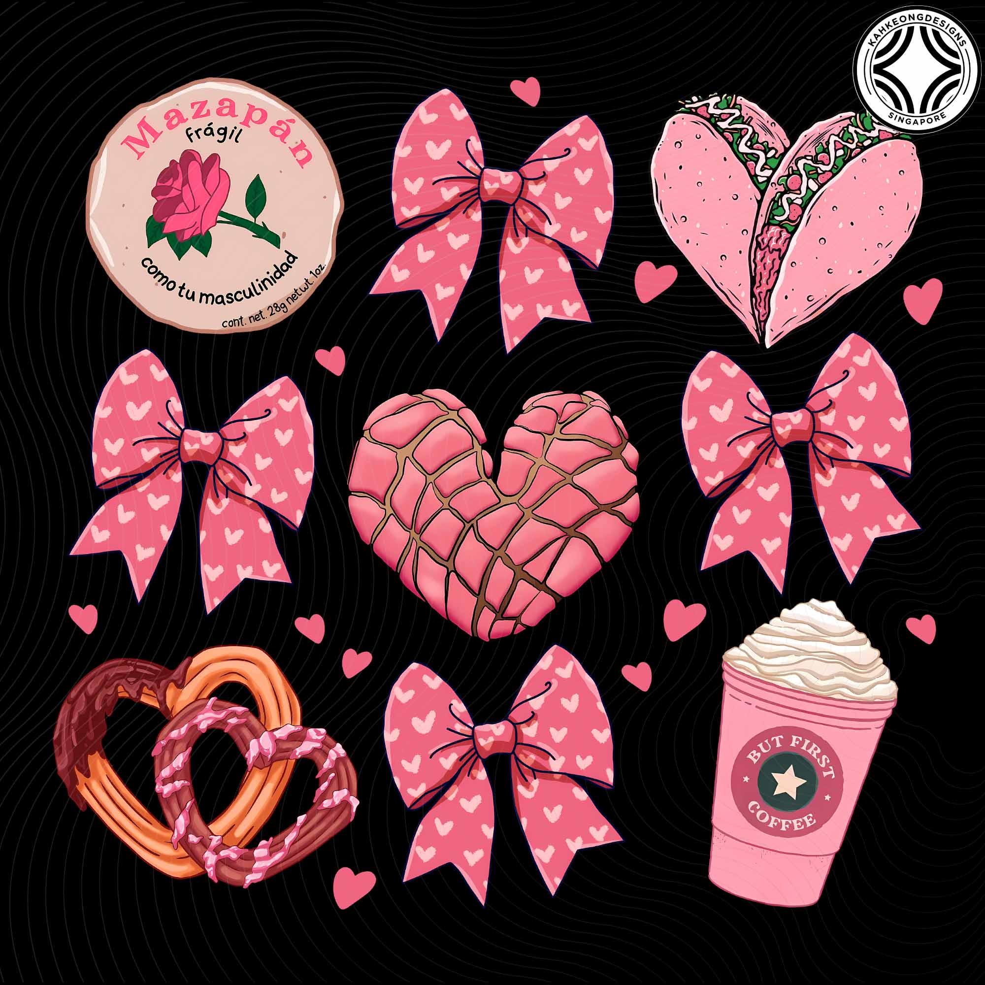 Valentine Concha Pan Dulce PNG, Funny Mexican Bread Lover PNG ...