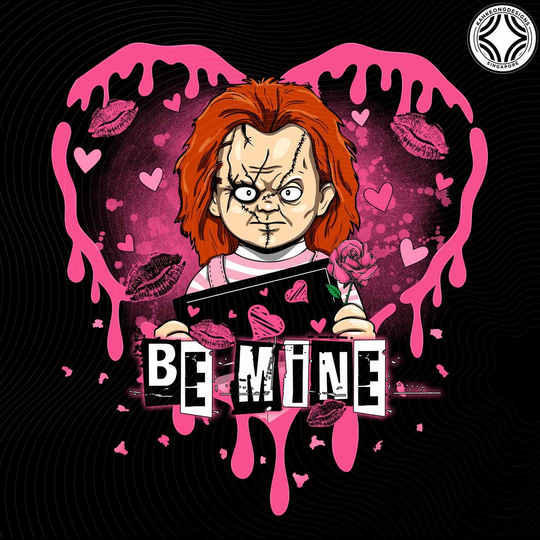 Be Mine Png, Pink Horror Valentine Png, Valentine Killer Story Png, Be ...