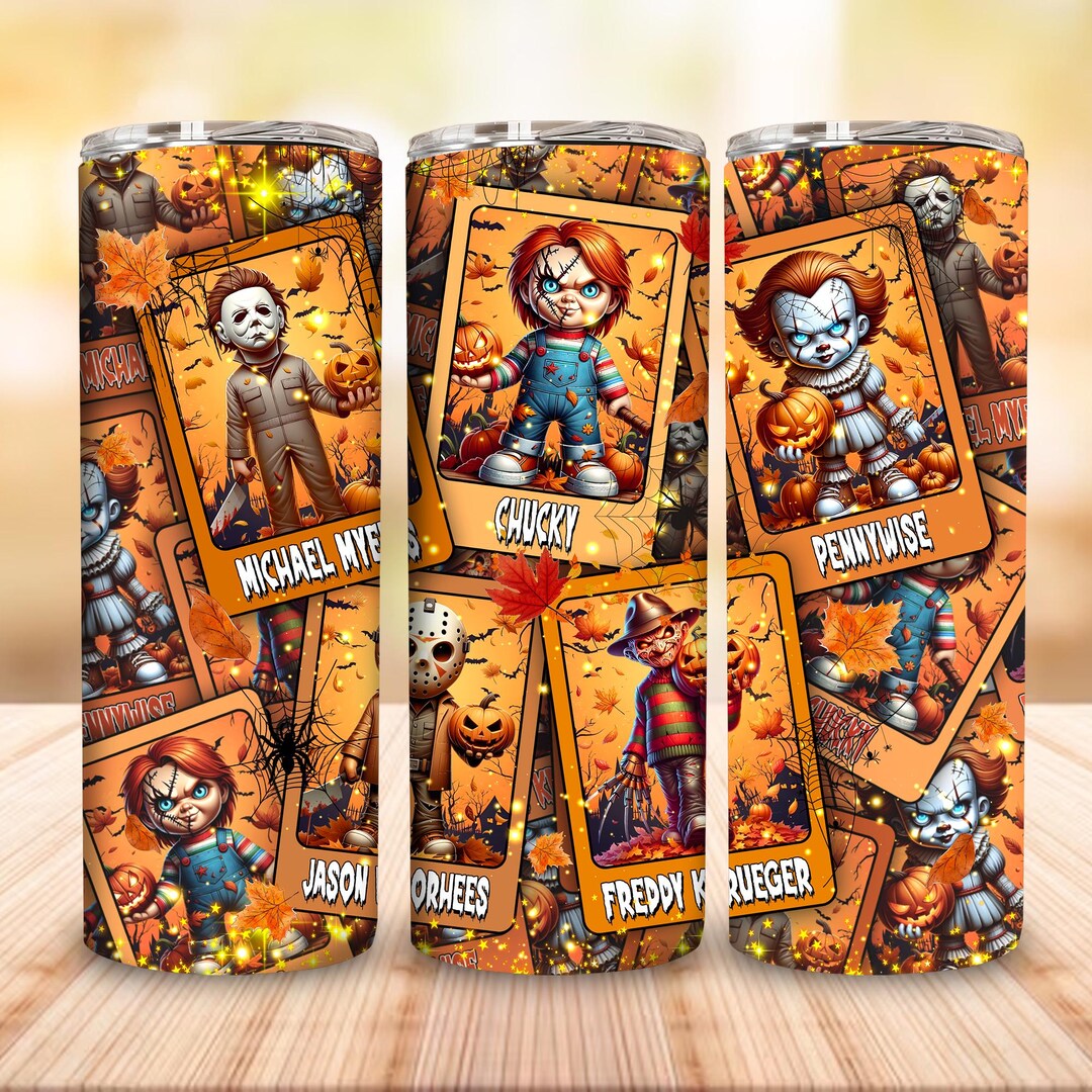 The Boy of Fall Horror Characters 2025 Tumbler Wrap Png, Funny Horror ...