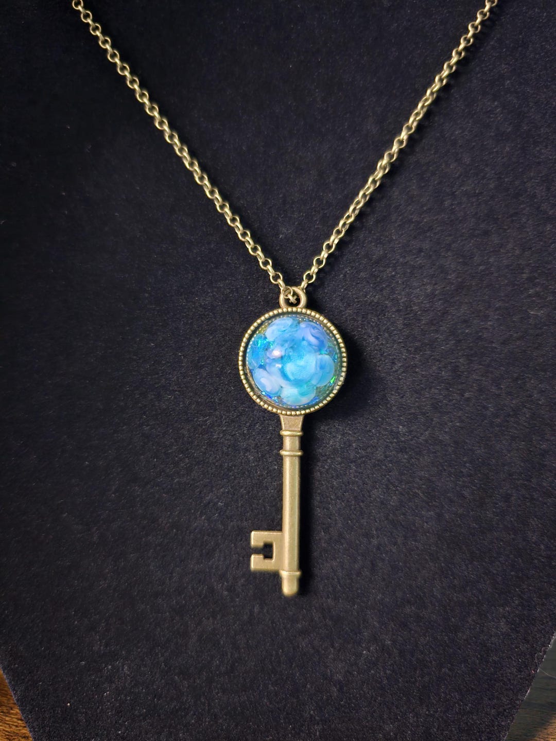 Resin Art Key Pendant - Etsy