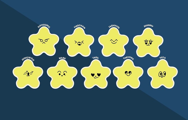 NCT127 Starfish Stickers all Members - Etsy