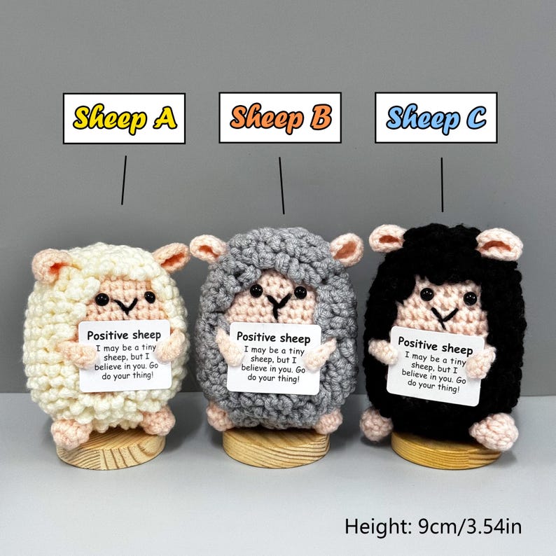 Crochet Emotional Support Critters: Handmade Positive Gift,positive ...