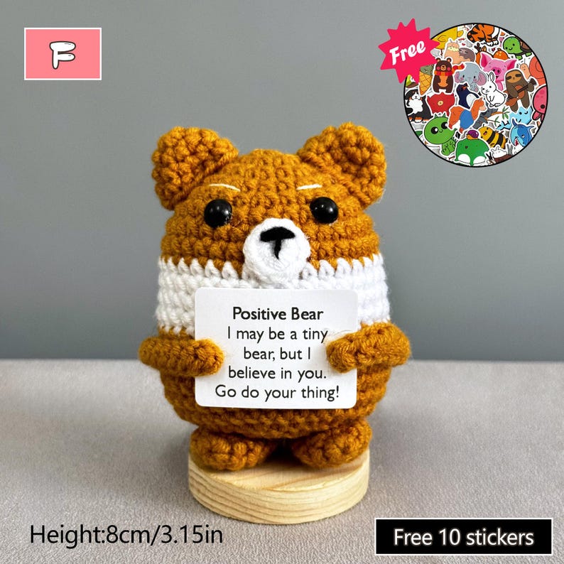 Positive Animals/bears/cats/bees,emotional Support Gifts,personalized ...