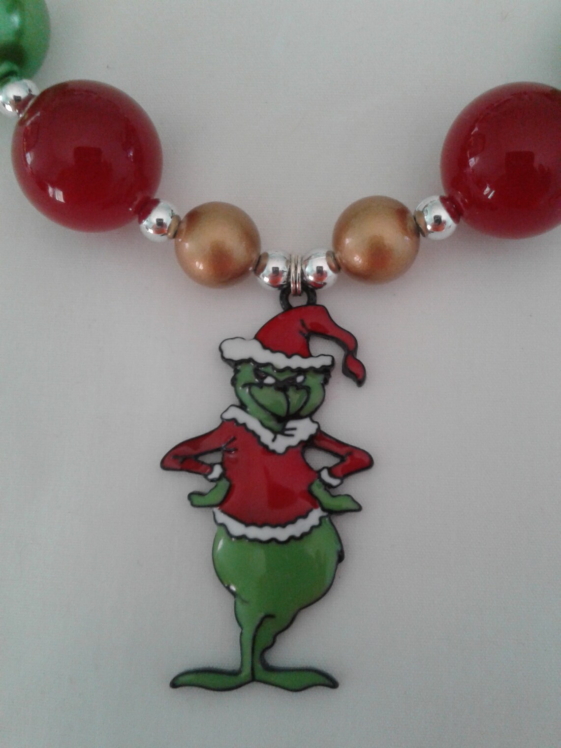 Grinch Necklace Grinch Christmas Childrens Jewelry Toddler | Etsy