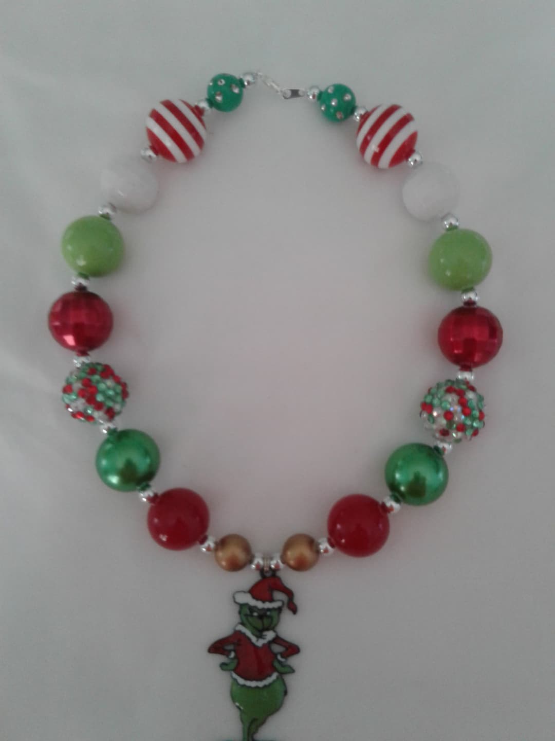 Grinch Necklace, Grinch Christmas, Childrens Jewelry, Toddler Jewelry ...