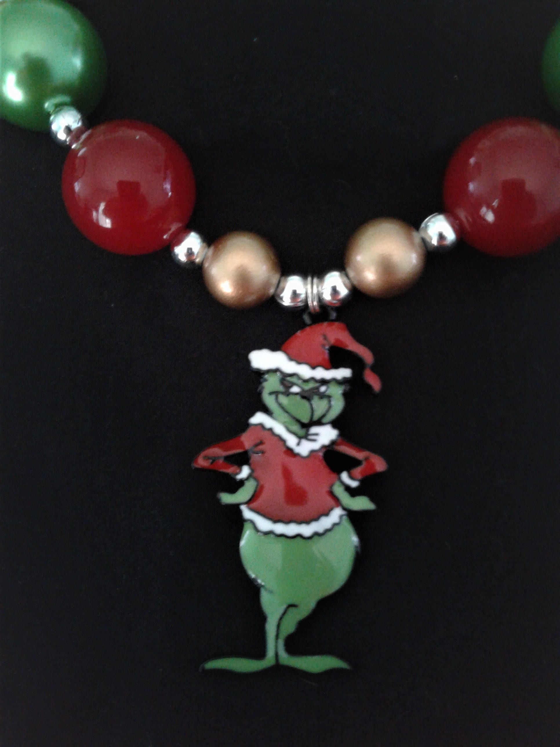 Grinch Necklace Grinch Christmas Childrens Jewelry Toddler | Etsy