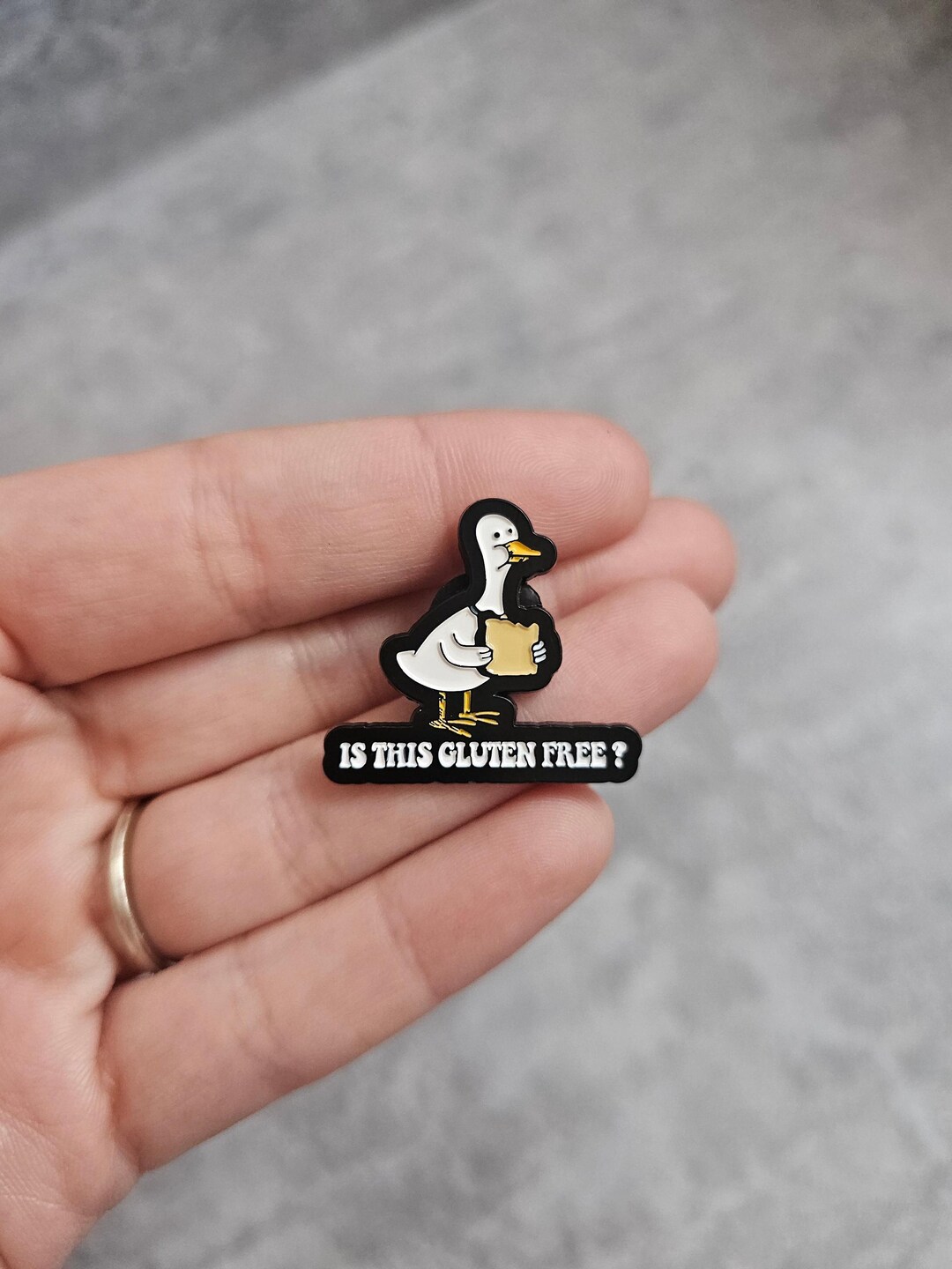 Is This Gluten Free Duck Pin Badge - Etsy