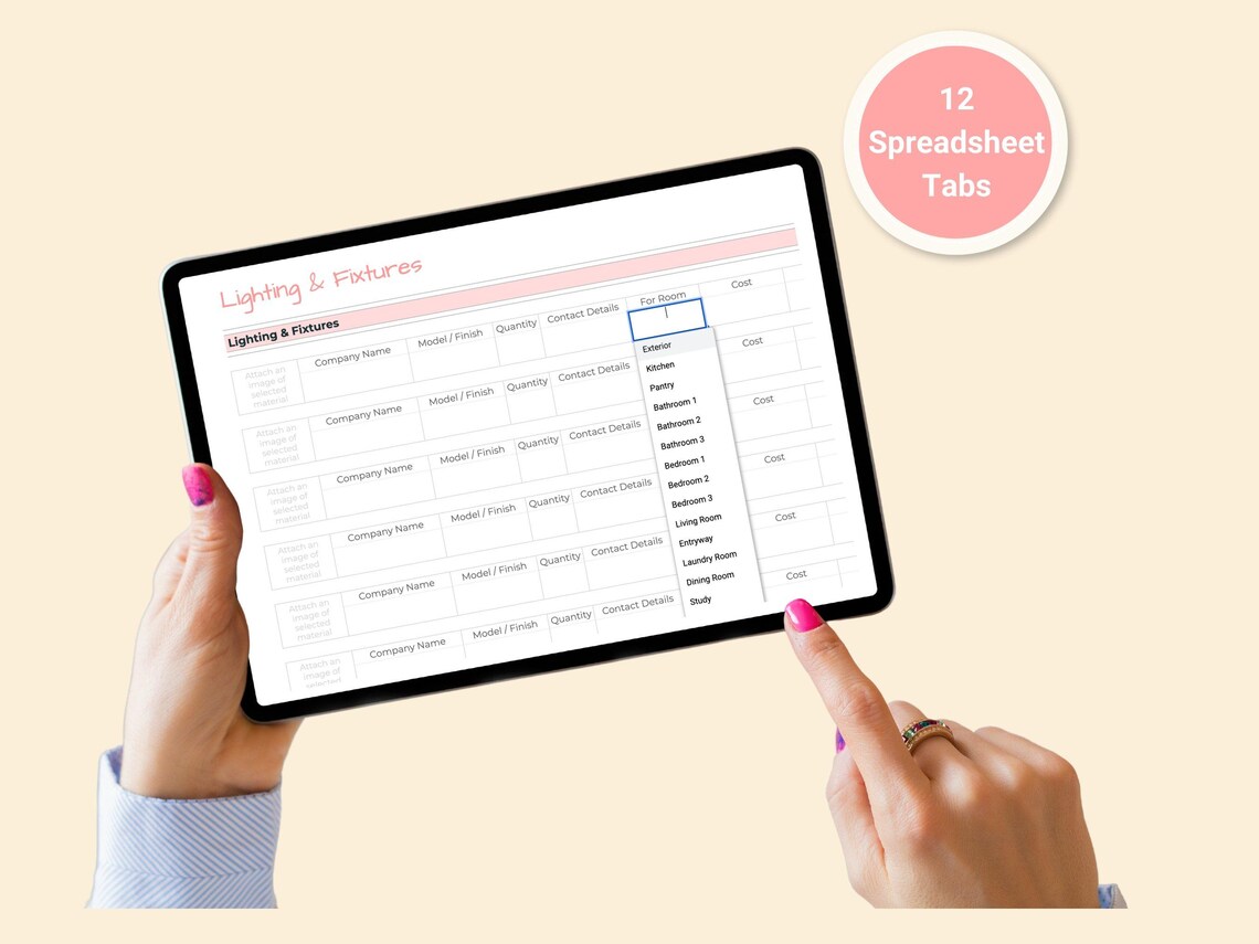 Home Renovation Budget Spreadsheet Planner Home Reno Google Sheet Home ...