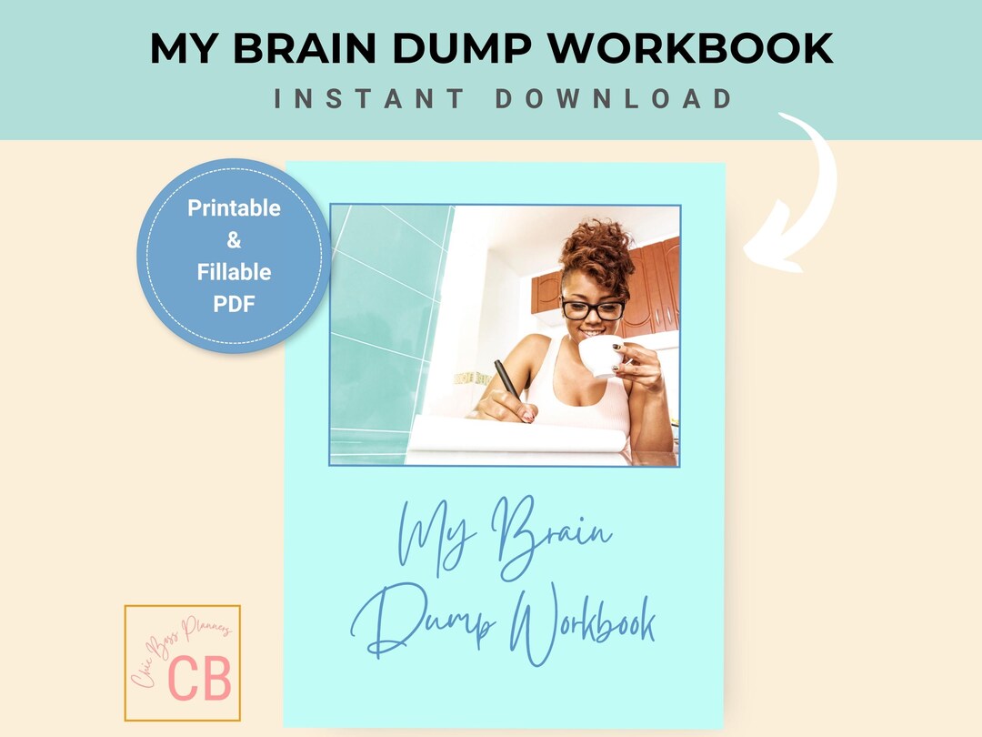 Brain Dump Printable PDF Fillable PDF Brain Dump Page Organization ...