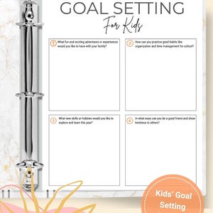Kids Goal Planner Printable Goal Setting Worksheet for Children Growth ...