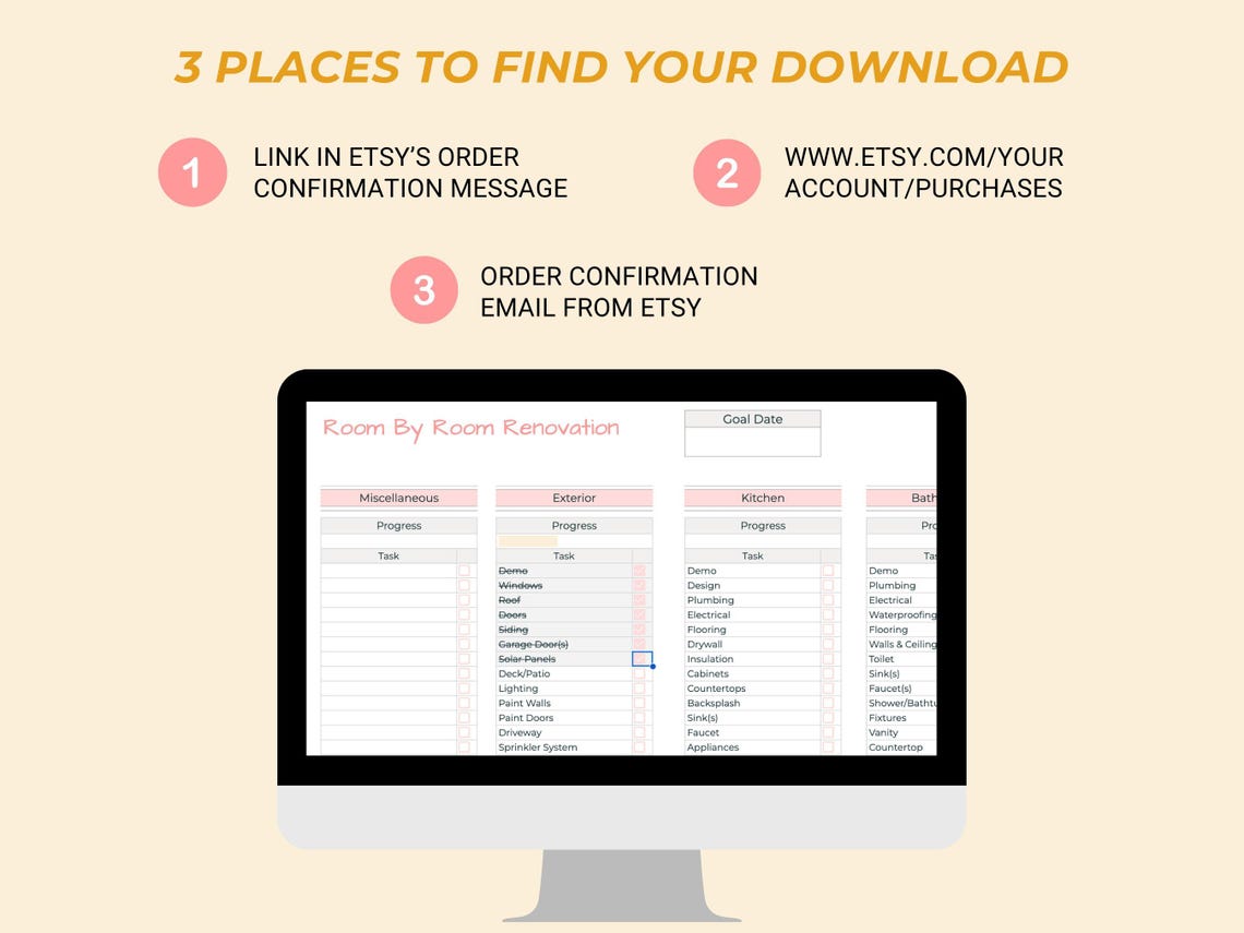 Home Renovation Budget Spreadsheet Planner Home Reno Google Sheet Home ...