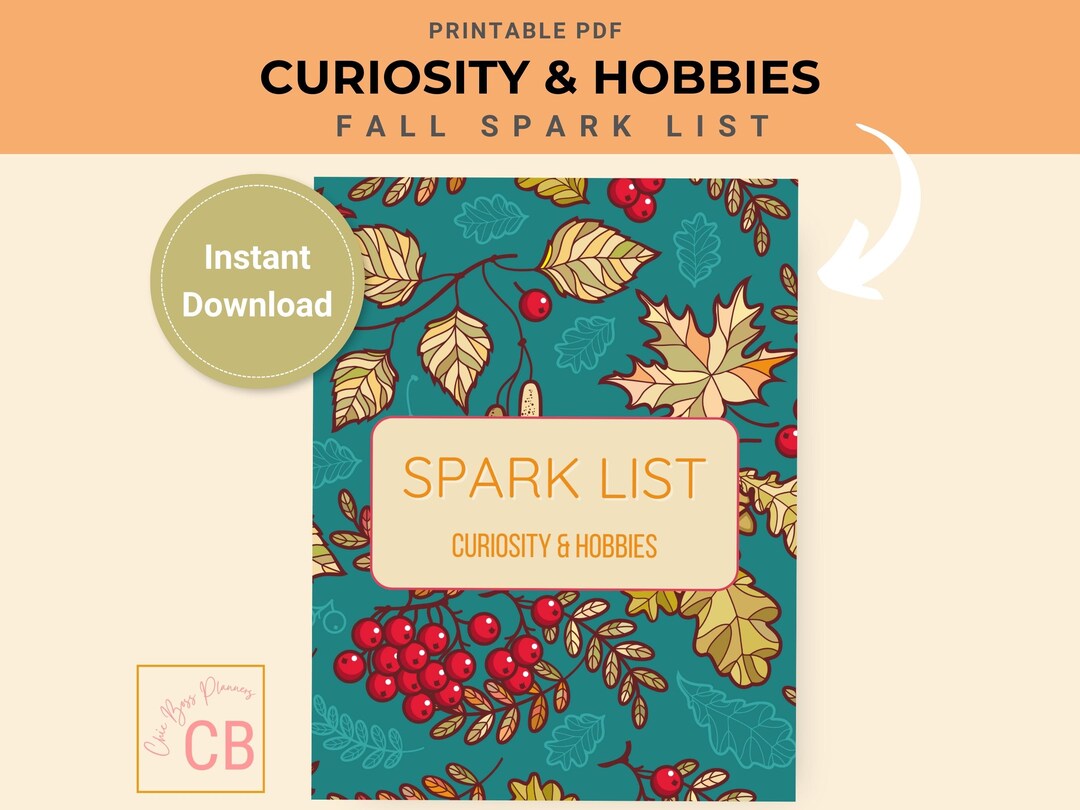 Fall Curiosity and Hobbies Spark List Fall Activity List Family Fall ...