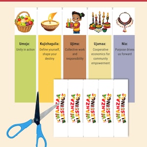 Printable Kwanzaa Bookmark DIY Bookmark Kwanzaa Cultural Celebration ...