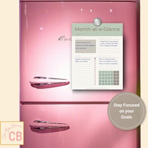 Business Planner Printable Monthly Calendar Goal Tracker Task System ...