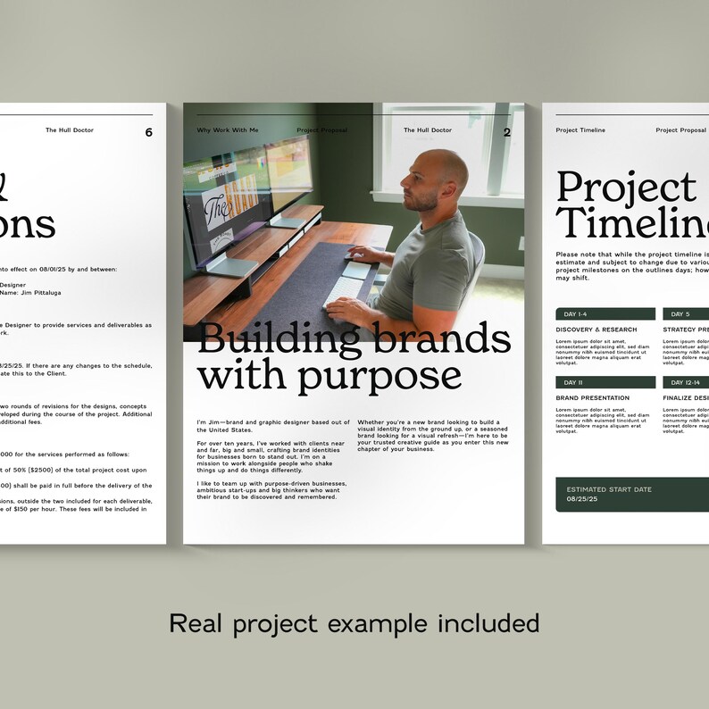 Project Proposal Template | Template for Freelance Graphic Designers ...