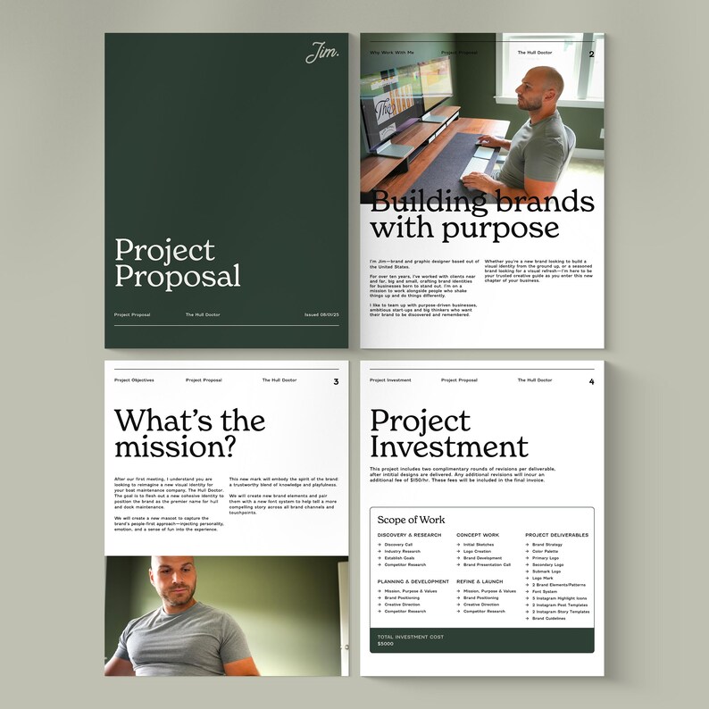 Project Proposal Template | Template for Freelance Graphic Designers ...