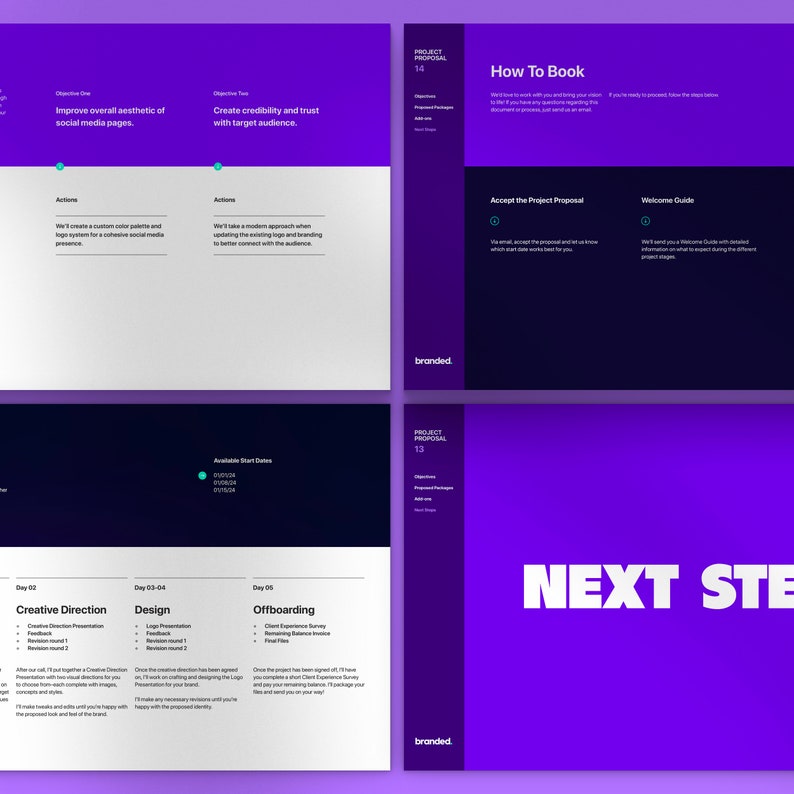 Project Proposal Template for Graphic Designers - Etsy