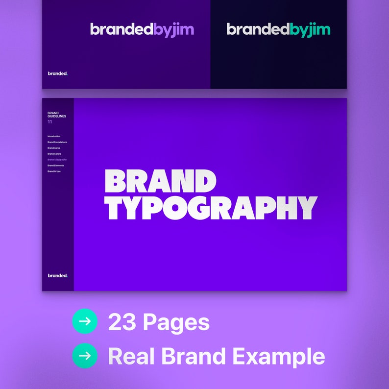 Brand Presentation Template for Graphic Designers - Etsy