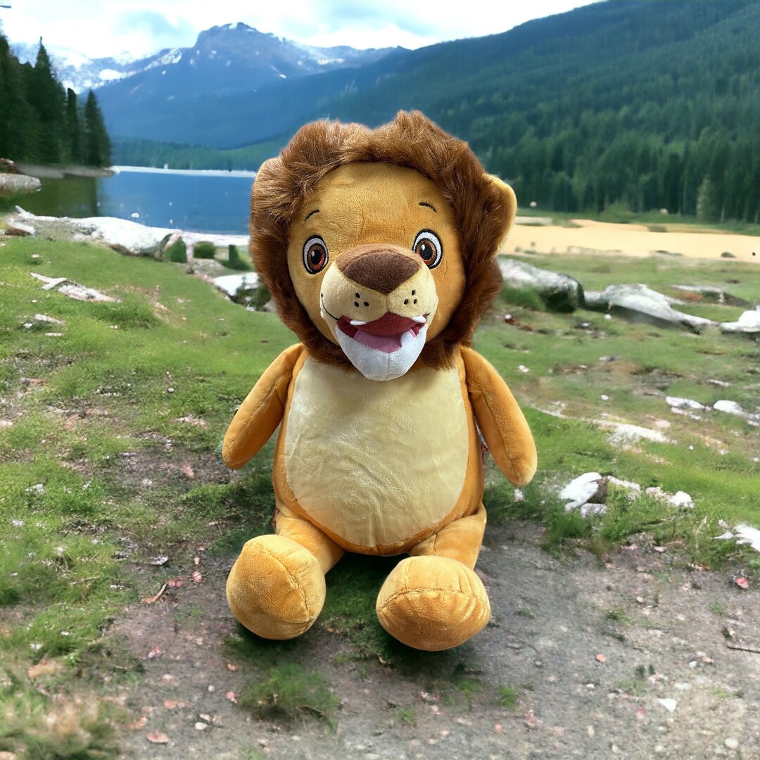 Embroidered Baby Gift, Lion Stuffed Animal, Monogrammed, Plush Soft Toy ...
