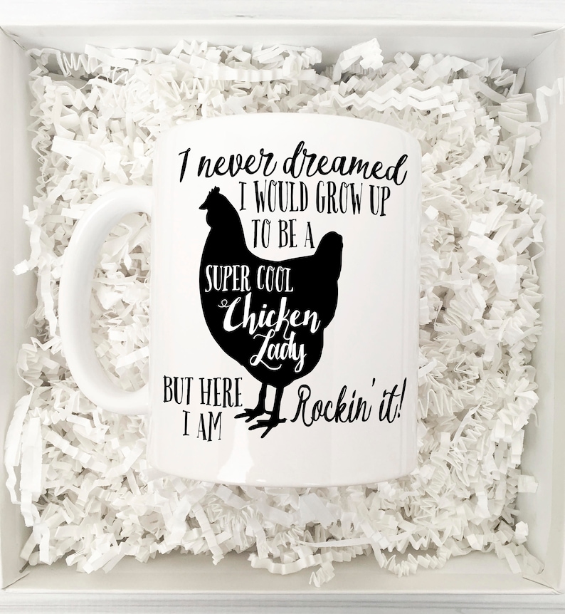 Super Cool Chicken Lady or Bok Bok Bok Funny Coffee Mug - Etsy