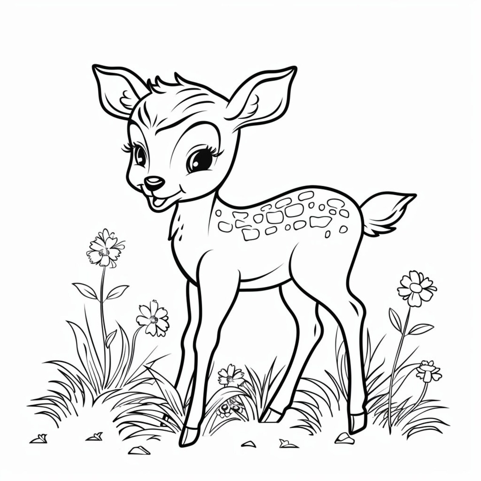 Fun Animals. Coloring Page for Kids. - Etsy